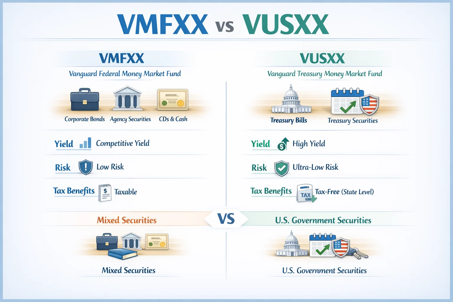 VMFXX vs VUSXX: Everything You Need to Know Before Investing
